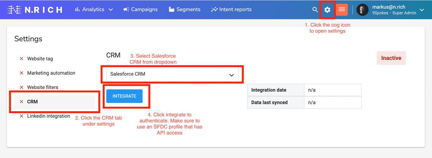 Salesforce Integration Guide